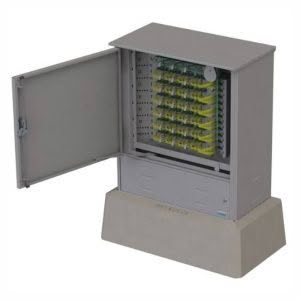 Fibre cabinet, single door, fully integrated 144 to 288 customer, 800W ...