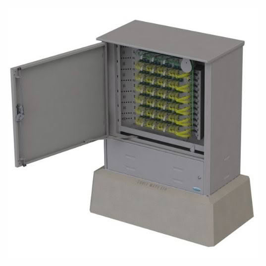 Fibre cabinet, single door, fully integrated 144 to 288 customer, 800W ...