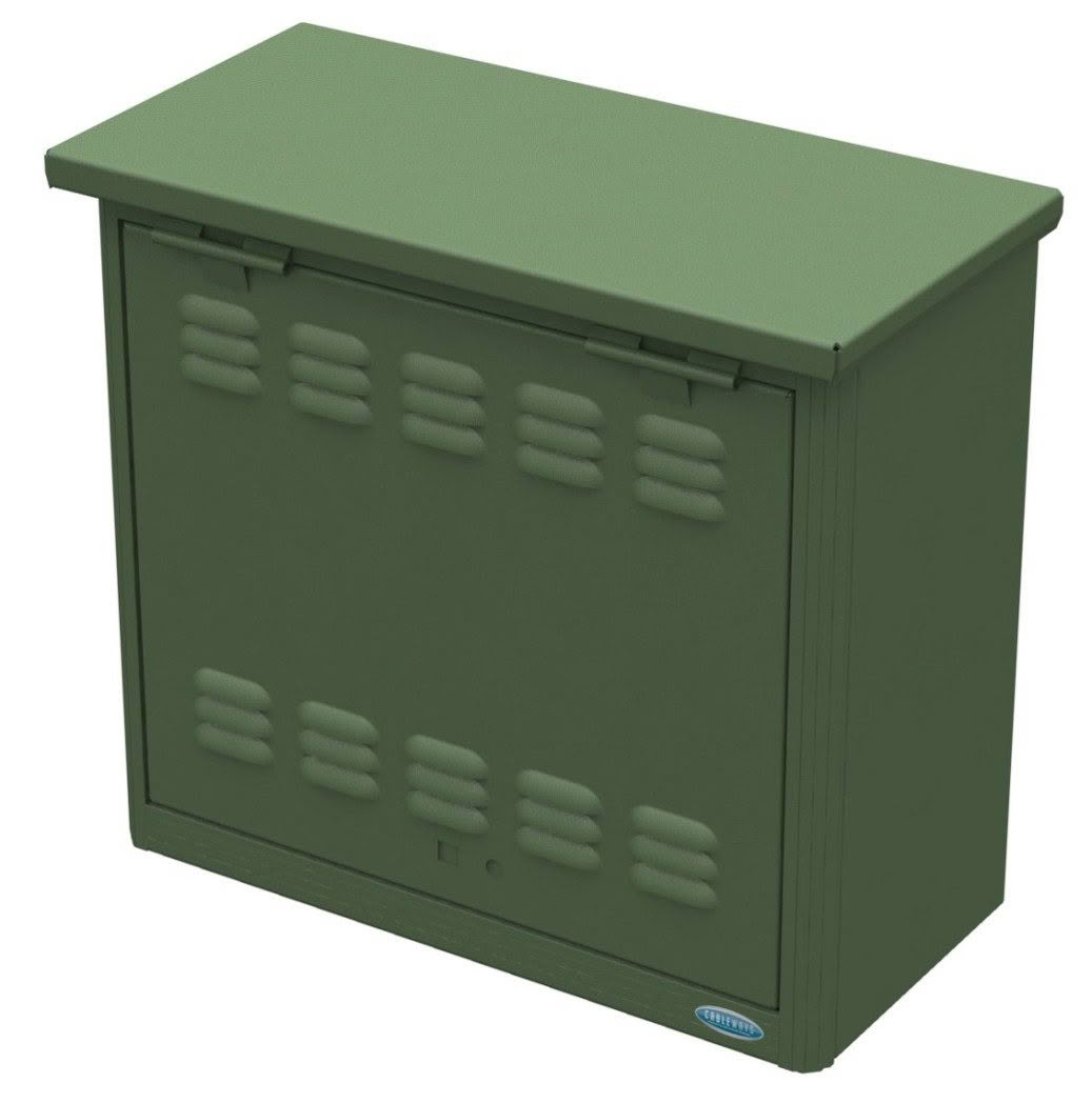 Fibre cabinet, single door, 650W x 300D x 600H - Cable Ways