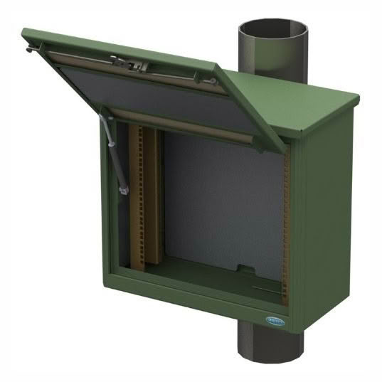 Fibre cabinet, single door, 650W x 300D x 600H - Cable Ways