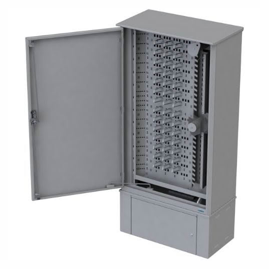 Fibre cabinet, single door, fully integrated for 576 customer, 800W x ...